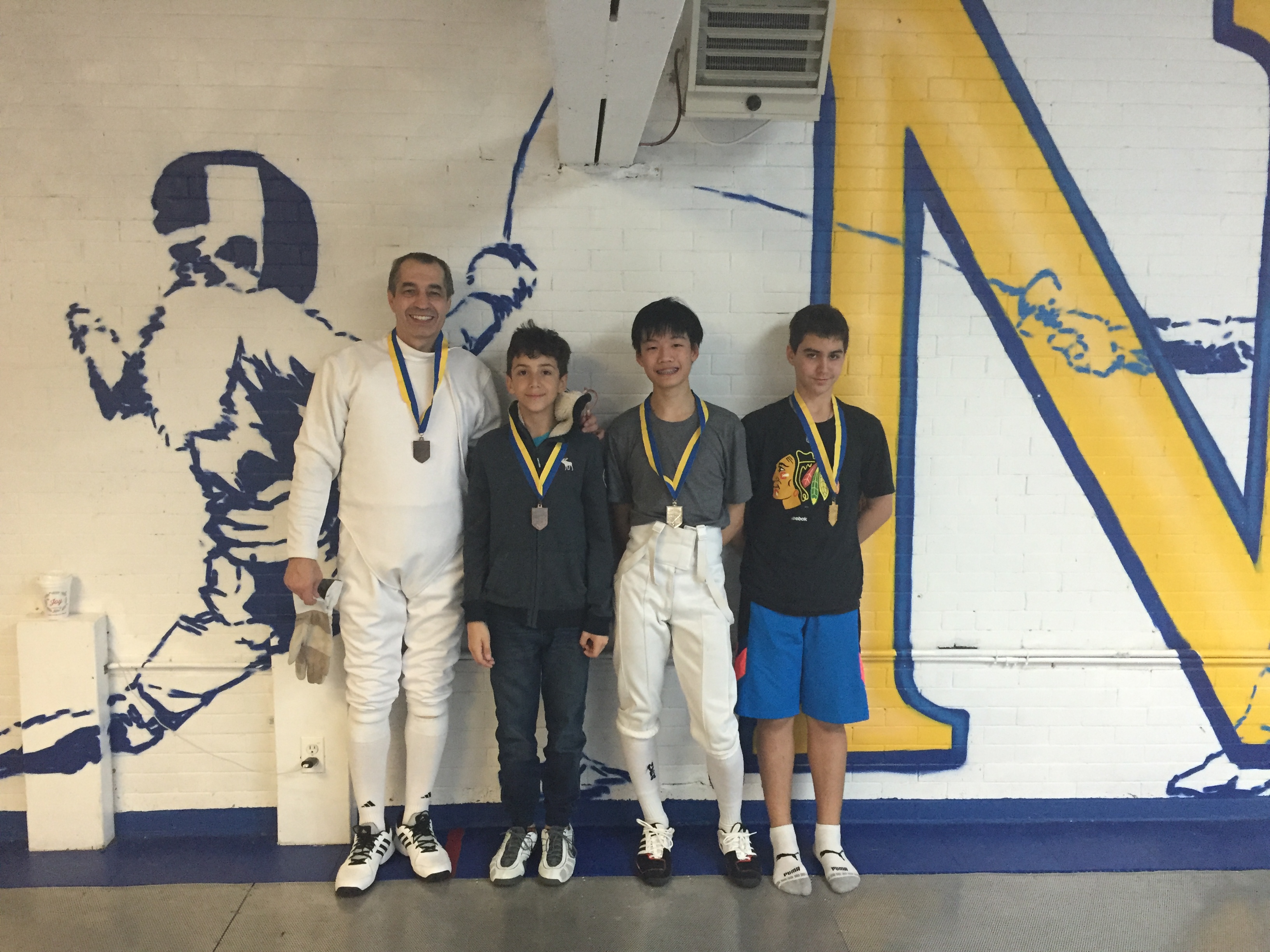 NYFA Unrated Jack K gold Devin silver | NEW YORK FENCING ACADEMY